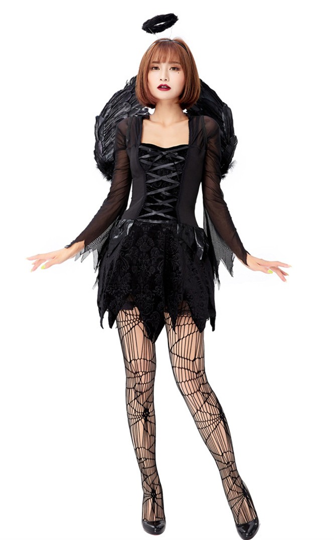Halloween Women Sexy Fallen Angel Costume